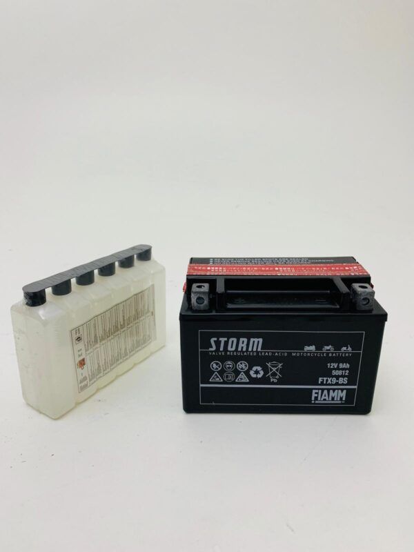 BATTERIA BATTERY FIAMM 12V 8AH FTX9-BS BENELLI 500 cc LEONCINO TRAIL ...