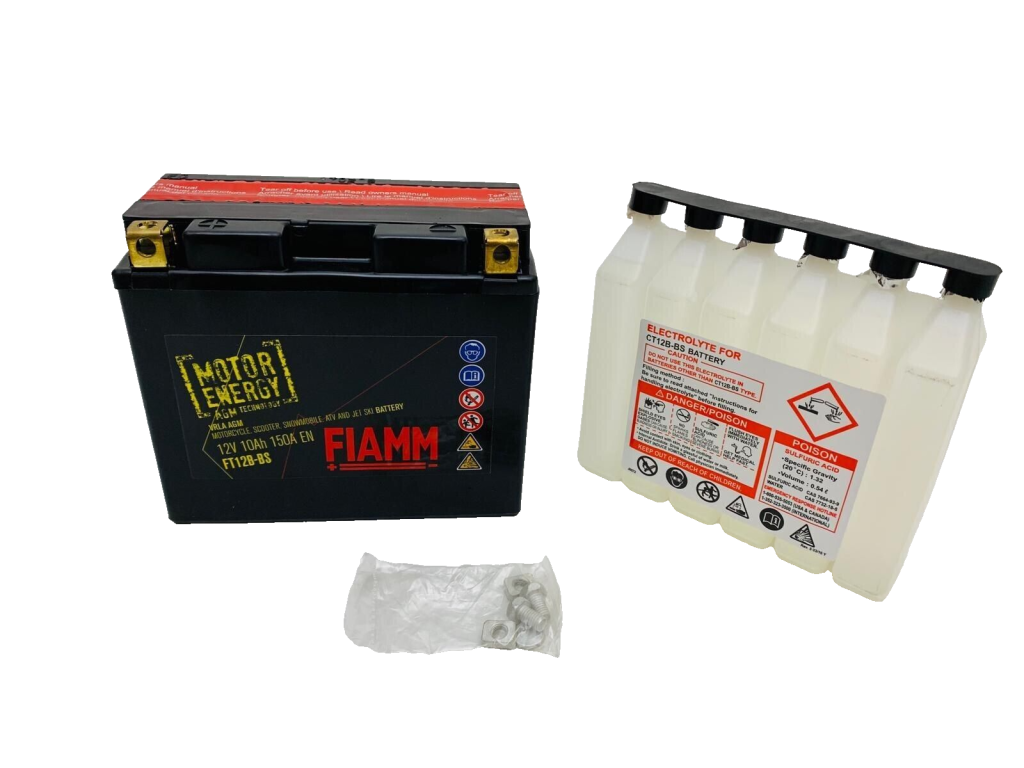 Buy Online Fiamm battery 12v 10ah ft12b-bs ducati 695 cc 696 cc monster ...